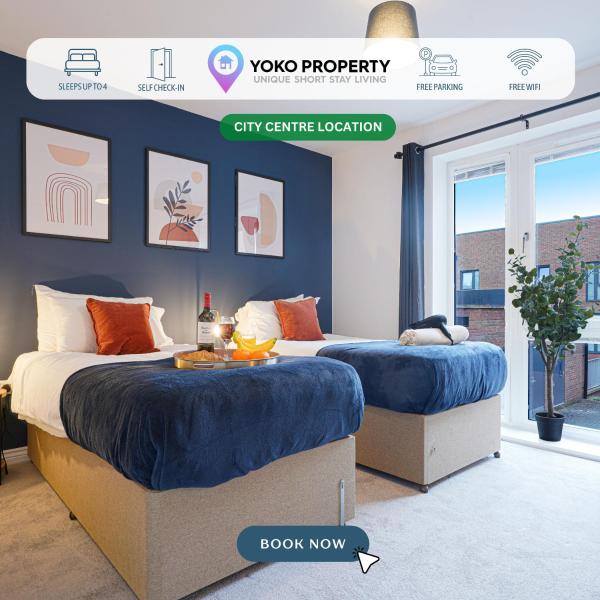 Luxury Campbell Park Apartments In Central Mk With Balcony, Free Parking & Smart Tv With Netflix By Yoko Property - Milton Keynes