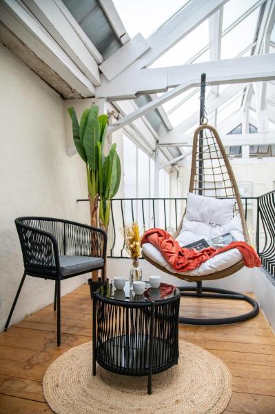 Loft Art Déco Terrasse Verrière Clim Lit King Size - Digne-les-Bains