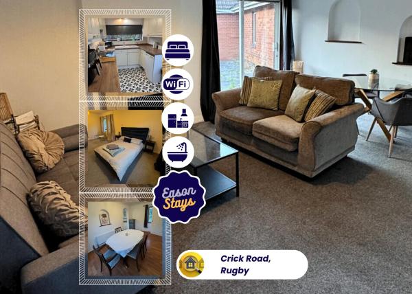 Stunning Bungalow In Rugby By Eason Stays, Ideal For Weekend Getaways & Business Travellers - Free Parking - Rugby