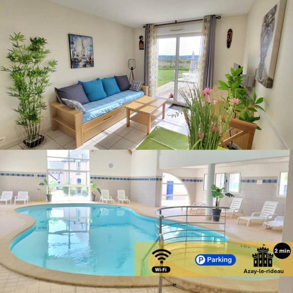 Havre De Paix à Azay-le-rideau - Piscine Chauffée - Langeais