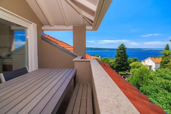Modernes Penthouse Nur 200 Meter Zum Sandstrand Mit Meerblick Und Parkplatz - Crikvenica