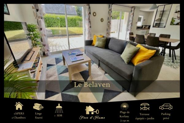 Le Belaven, Neuf, Cosy, Terrasse, Jardin, Kerfany Plage, 1 à 6 Pers - Pont-Aven