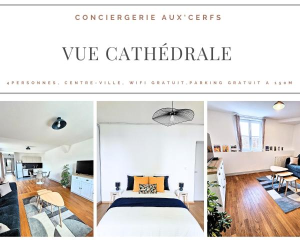 Aux'cerfs - Vue Cathédrale - Auxerre