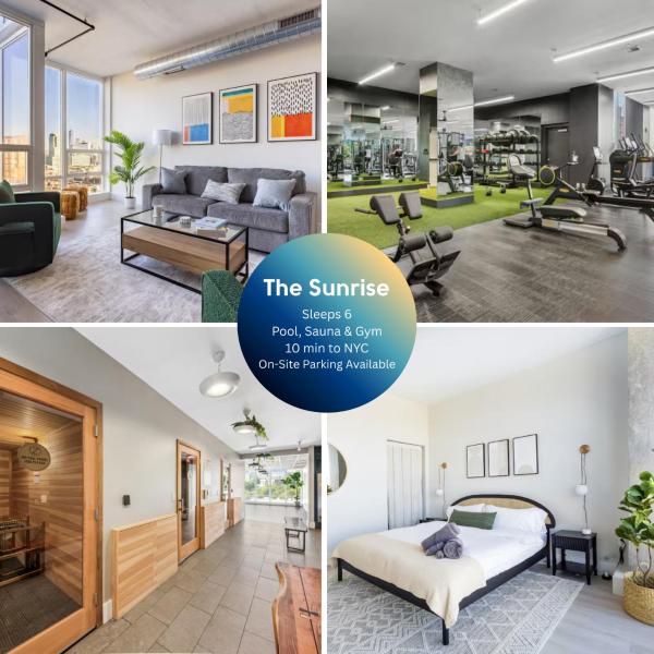 Chique Loft 15 Min From Nyc With City View & Pool - Bayonne, NJ