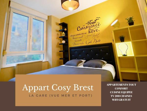 Appart Cosy Brest (La Gare) Vue Mer - Brest, France