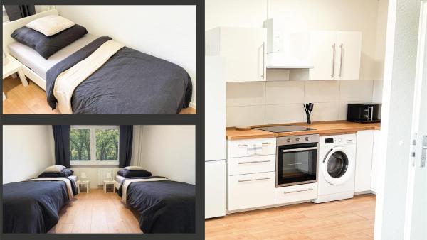 Neue Handwerker-apartments Mit Küche, Wifi, Parkplätze, Tv, Balkon - Halle (Saale)