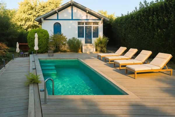Arcachon-centre Jolie Maison Basco-landaise Avec 4 Chambres - 아흑꺄숑