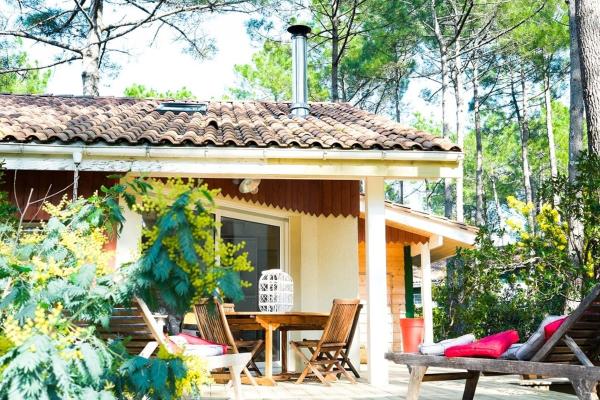 Lacanau Océan, Maison 6p, Grande Terrasse Sous Les Pins, Golf, Piscine & Océan à Vélo - Lacanau