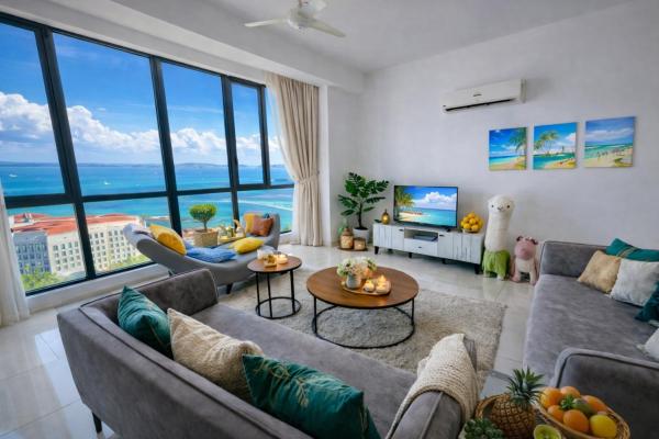 High Floor Seaview 2br Suites With Pool Sauna & Bathtub Near Gurney George Town Jazz Suites 253a - Tanjung Bungah