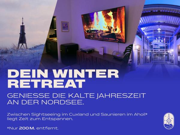 Cuxheaven - Modernes Studio-apartment Direkt Am Meer Mit 65 Zoll Tv Und Tiefgarage In Duhnen - Cuxhaven