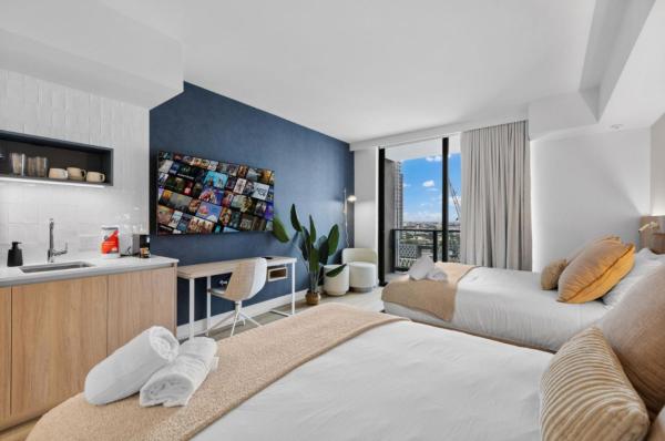 2105 Modern Studio With Balcony A Pool And A 24 Hour Gym In Downtown Miami - サウス・ビーチ, FL