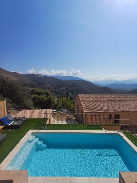 Haut De Villa Superbe Vue Piscine Privee - Balagne