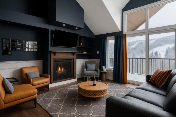 Prestige Ski-in Ski-out Sommet Saint-sauveur 3br - Saint-Sauveur