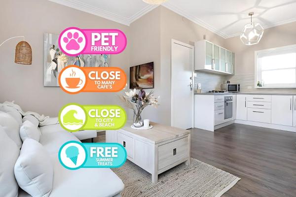 Luxe Newly Renovated 2br Unit - Pet Friendly - Walk To Beach - Wollongong