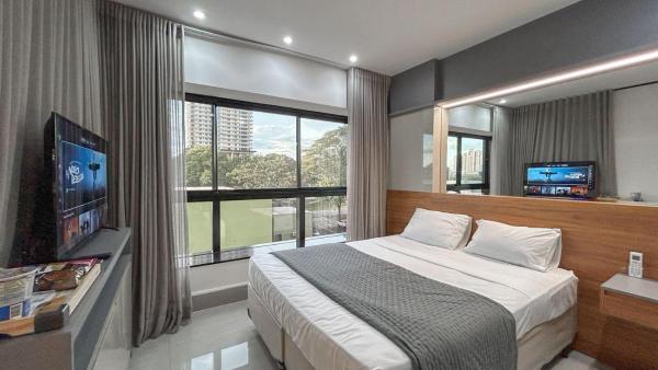 Estúdio Luxuoso No Vertigo Com Smart Tv Na Cama - Campo Grande