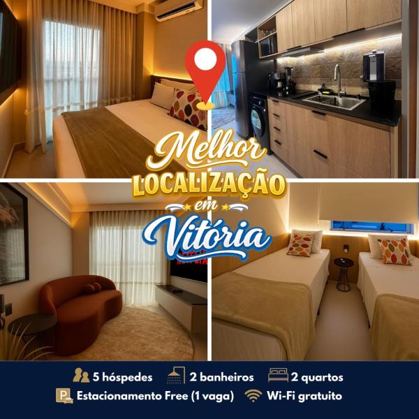 Flat By Hospitality Praia Do Canto 2q-2b Long Stay Triângulo Das Bermudas - Vitória