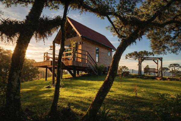 Chalé Eco Das Aves Próximo A Vinícola Thera - Bom Retiro