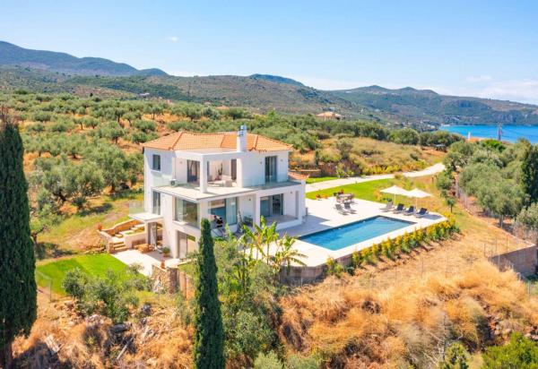 Villa Sadova Private Pool Panoramic View - Kalamata