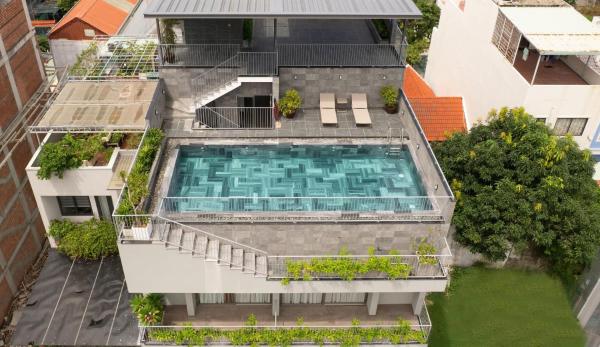 Mee Villa Modern 6br Villa Rooftop Pool, Steambath& Elevator - 峴港