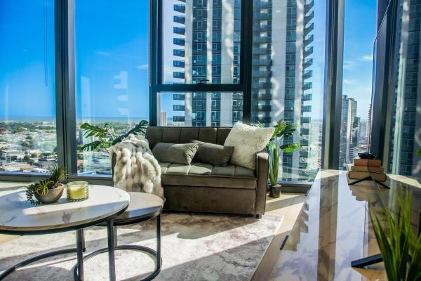 Central Southbank Seaview 2b1b- High Rise, Pool, Sauna, Gym - St Kilda