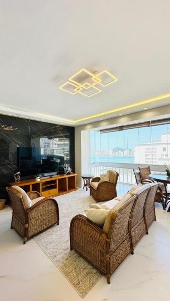 Frente Mar Pitangueiras Guarujá- Apartamento Novo E Moderno - Santos