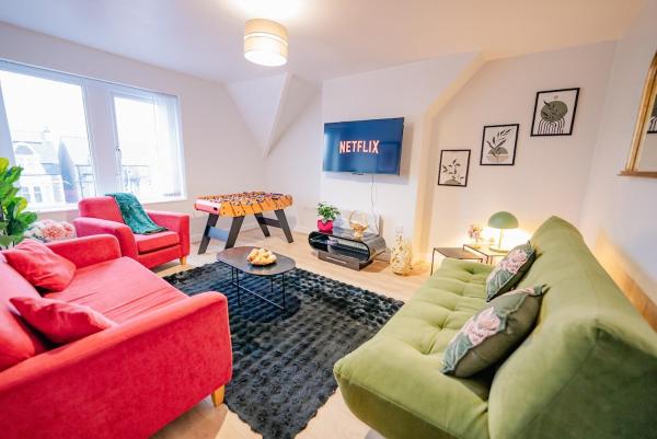 2br 2 En-suite Free Parking Fast Wifi Flat - Cardiff