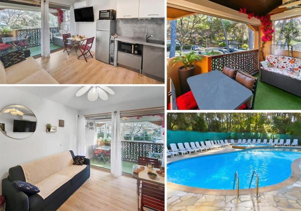 Le Souffle Du Vivant, Studio Pour 4 Personnes Avec Piscine - Sanary-sur-Mer