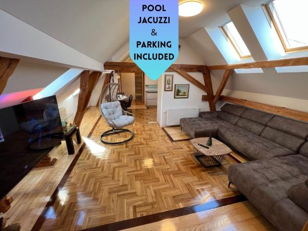 La Luna Rustic Deluxe Apartment With Pool & Jacuzzi, Bikes And Secured Parking - Kroatien