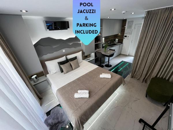 La Luna Petite Suite Deluxe Apartment With Pool & Jacuzzi, Bikes And Secured Parking - Croatia