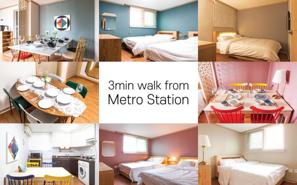 Modern & Spacious Apartment 3 Mins Walk From Metro Station - Seúl