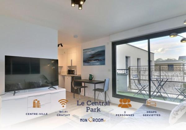 Central Park - Studio Avec Balcon Et Parking - Troyes