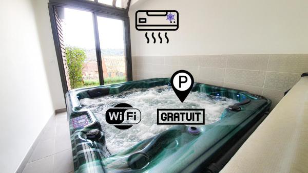 Les Vagues Avec Jacuzzi Privatif & Parking Privé - Dordogne