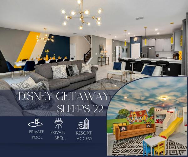Disney Decorated Home 8min Disneyworld Pool/spa Sleeps 22 - Lake Buena Vista, FL