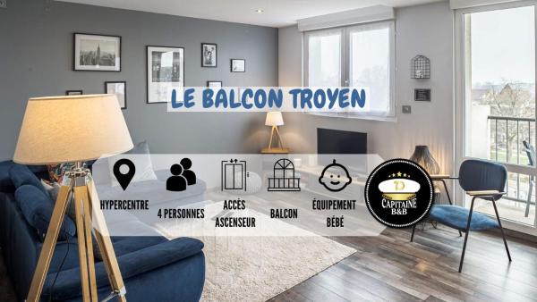 Le Balcon Troyen - Proche Hypercentre - 4 Pers. - Troyes