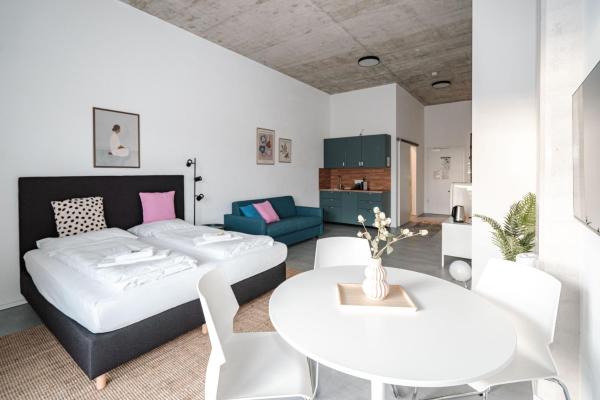 Skyrise Aparthotel Rammingen - Moderne Apartments Mit Küche & Parkplatz - Buchloe