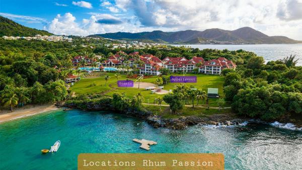 T3 Rhum Passion Vue Mer Et Rocher Du Diamant Dans Célèbre Village De Vacances - 馬丁尼克