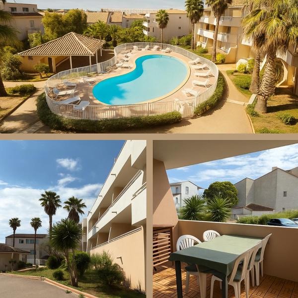Résidence Appart T2 3 éToiles Clim Piscine Mer Garage - Plage Sud - Le Grau-du-Roi