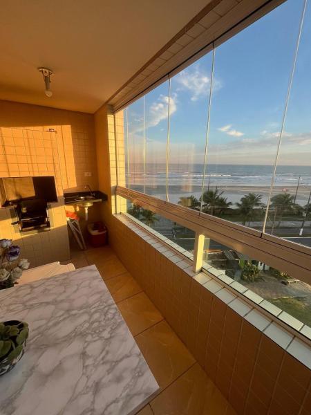 Vista Mar, Ap-34 Maracana-1- Dorm, Sacada Gourmet Com Churrasqueira, Wi Fi -Garagem, 6 Hospedes, Enfrente Ao Mar - Praia Grande