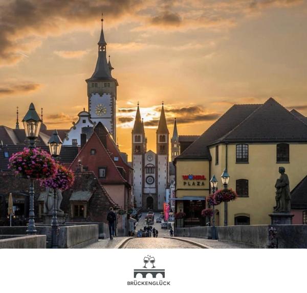 Brückenglück Alte Mainbrücke - Gratis Kaffee - Netflix - Balkon - Randersacker