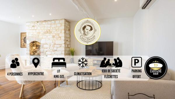 Chez Denise - Hypercentre - 4 Pers - Parking Offert - Troyes