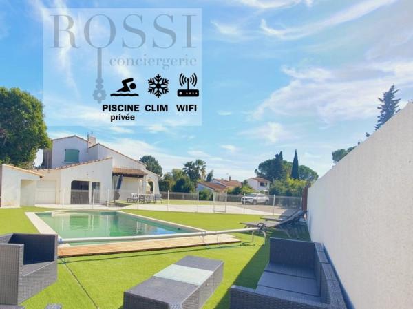 Les Oliviers Family Villa Clim Wifi Piscine - Rossiconciergerie - Linge Inclus - Lunel