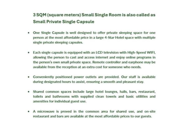 Awa Hotel Small Private Single Capsules-also Name As Single Rooms - Rotorua