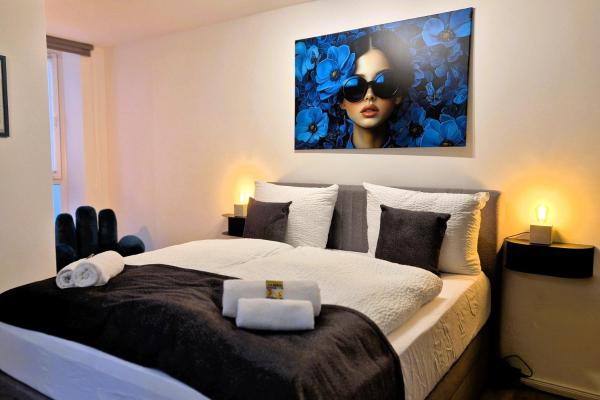 Navia Vela Premium - Parkplatz, Boxspringbett & Balkon - 科布倫次