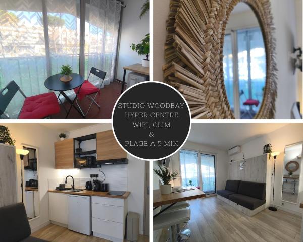 Studio Woodbay - Clim, Wi-fi, Hyper Center - La Grande-Motte