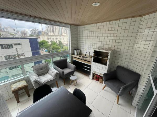 Edificio Royale Pe Na Areia, Churrasqueira E Ar Condicionado - Praia Grande