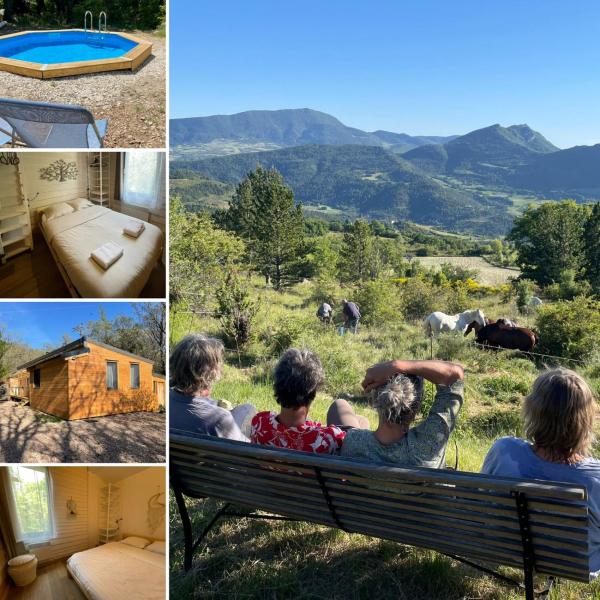 Rocher Roux 4 Chalets Indépendants Paysages Et Calme Absolu - Buis-les-Baronnies