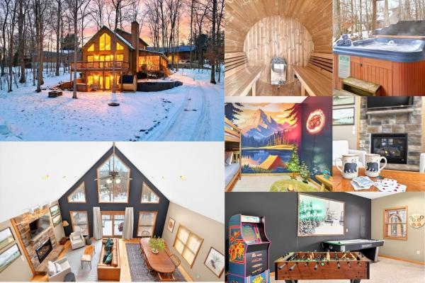 Updated In 2026 Barrel Sauna Hot Tub Gameroom - Deep Creek Lake, MD