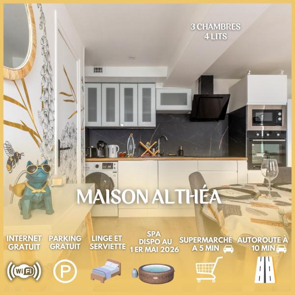 Maison Althéa - Calme, Spa & Extérieur Plein Sud - Lezoux