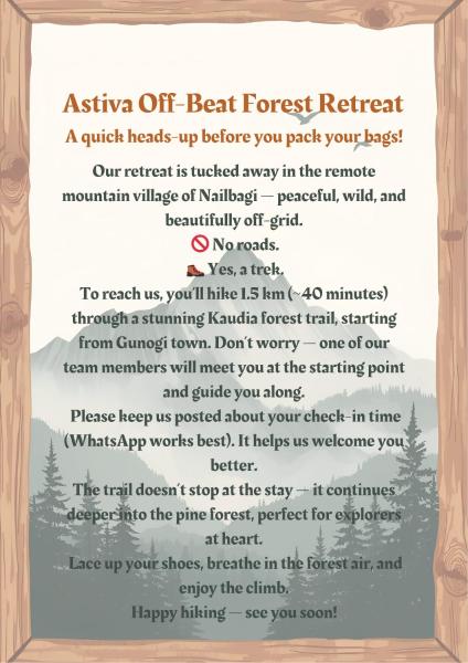 Astitva Off-beat Forest Retreat - Himachal Pradesh