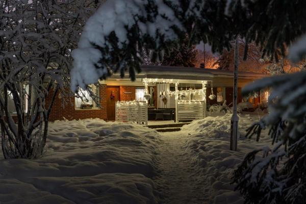 Rovaniemi Spacious Lapland Vacation Home With Private Sauna & Lappish Fire Hut - Rovaniemi